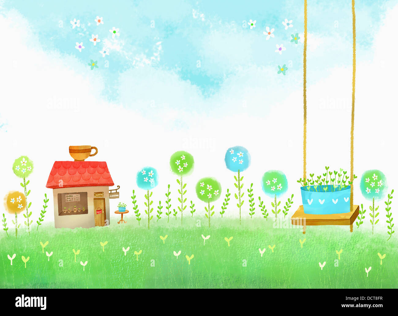 an illustration of a house Stock Photo - Alamy