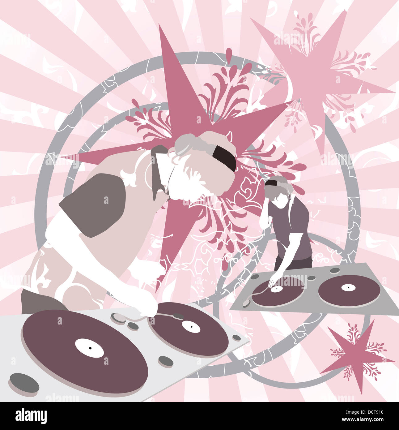 Vector dj hi-res stock photography and images - Alamy