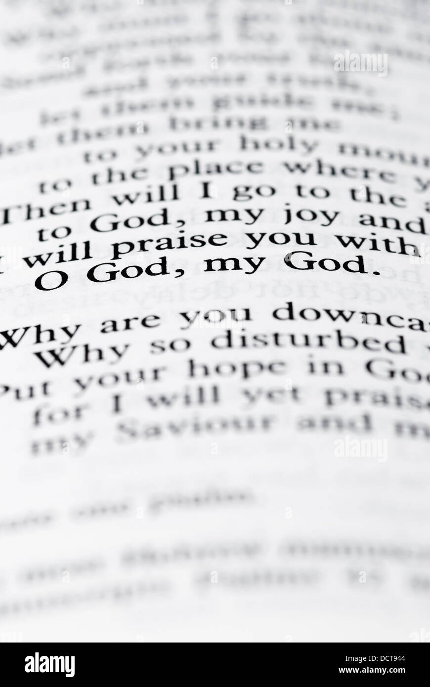 text of the bible Stock Photo - Alamy