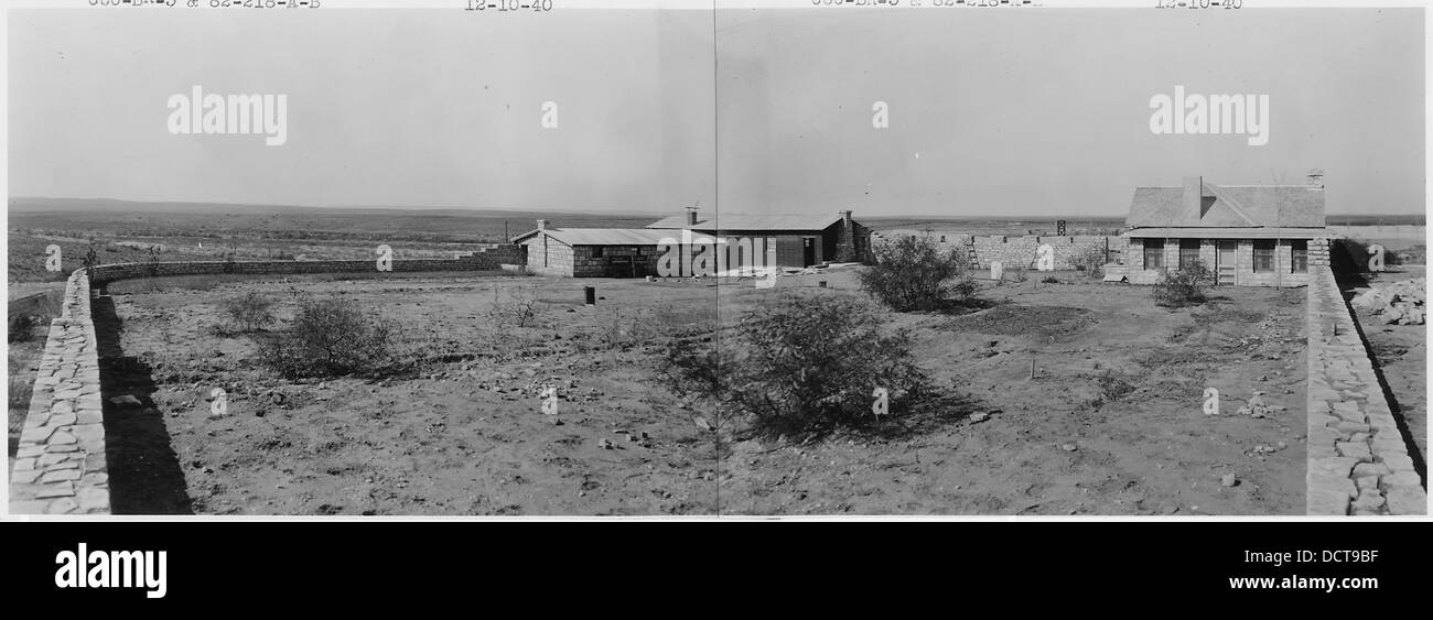 A panoramic view of CCC Camp BR-82, part of the Carlsbad Project ...