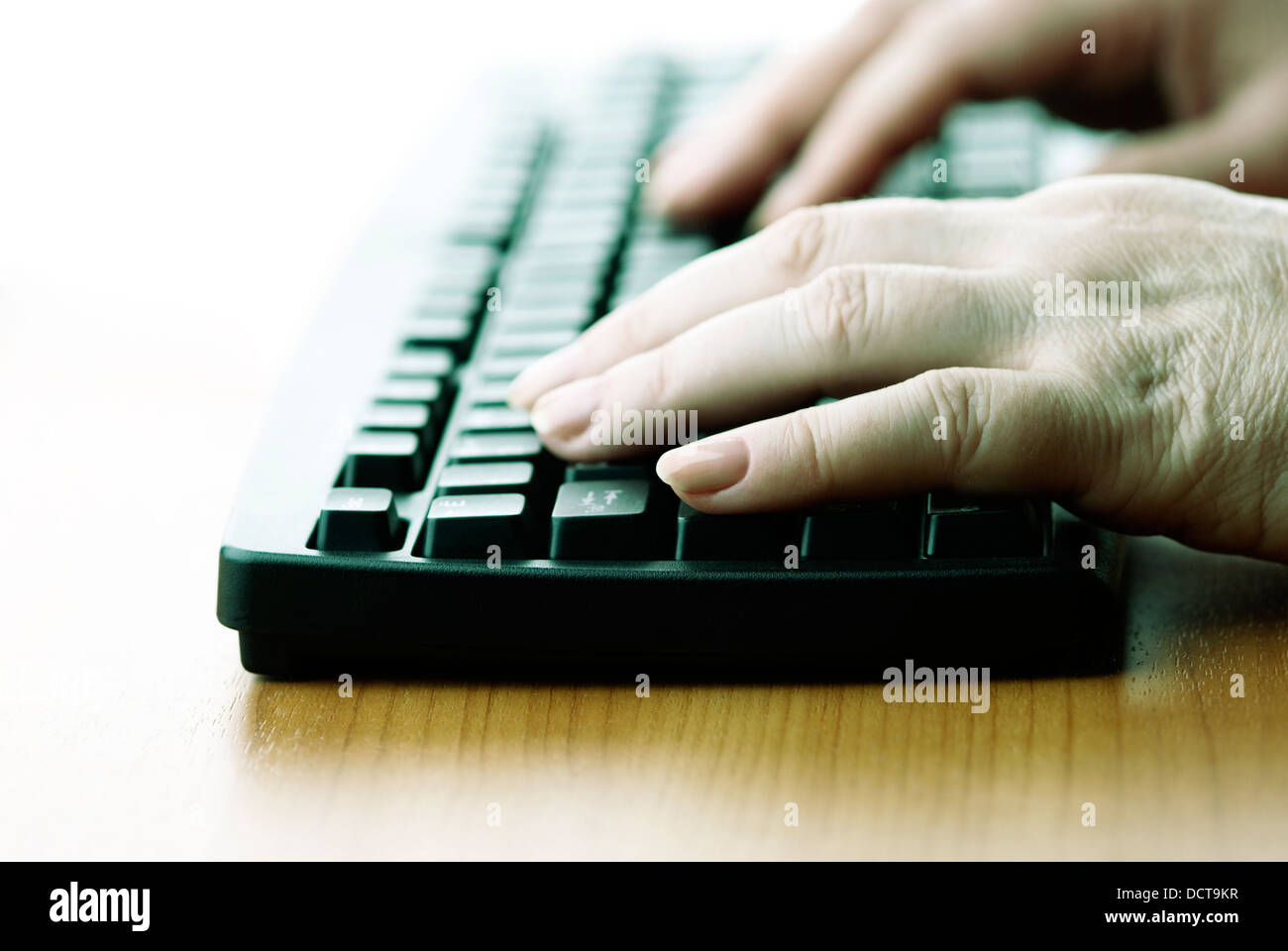 work on computer Stock Photo - Alamy