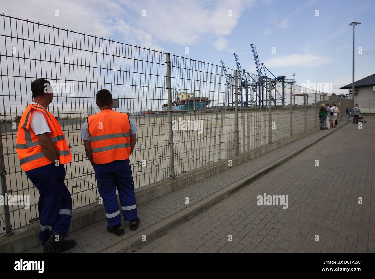Gdansk, Poland 21st, August 2013 The largest in the World container ...