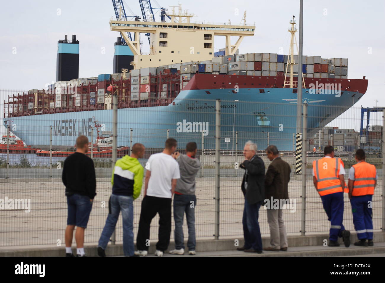 Gdansk, Poland 21st, August 2013 The largest in the World container ...