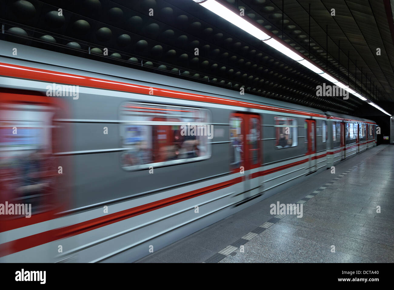 Prague subway Stock Photo - Alamy