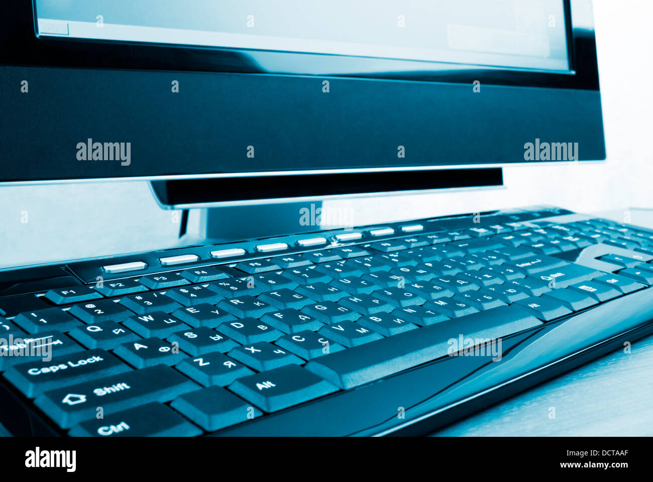 Computer monitor flat screen, keyboard hi-res stock photography and ...