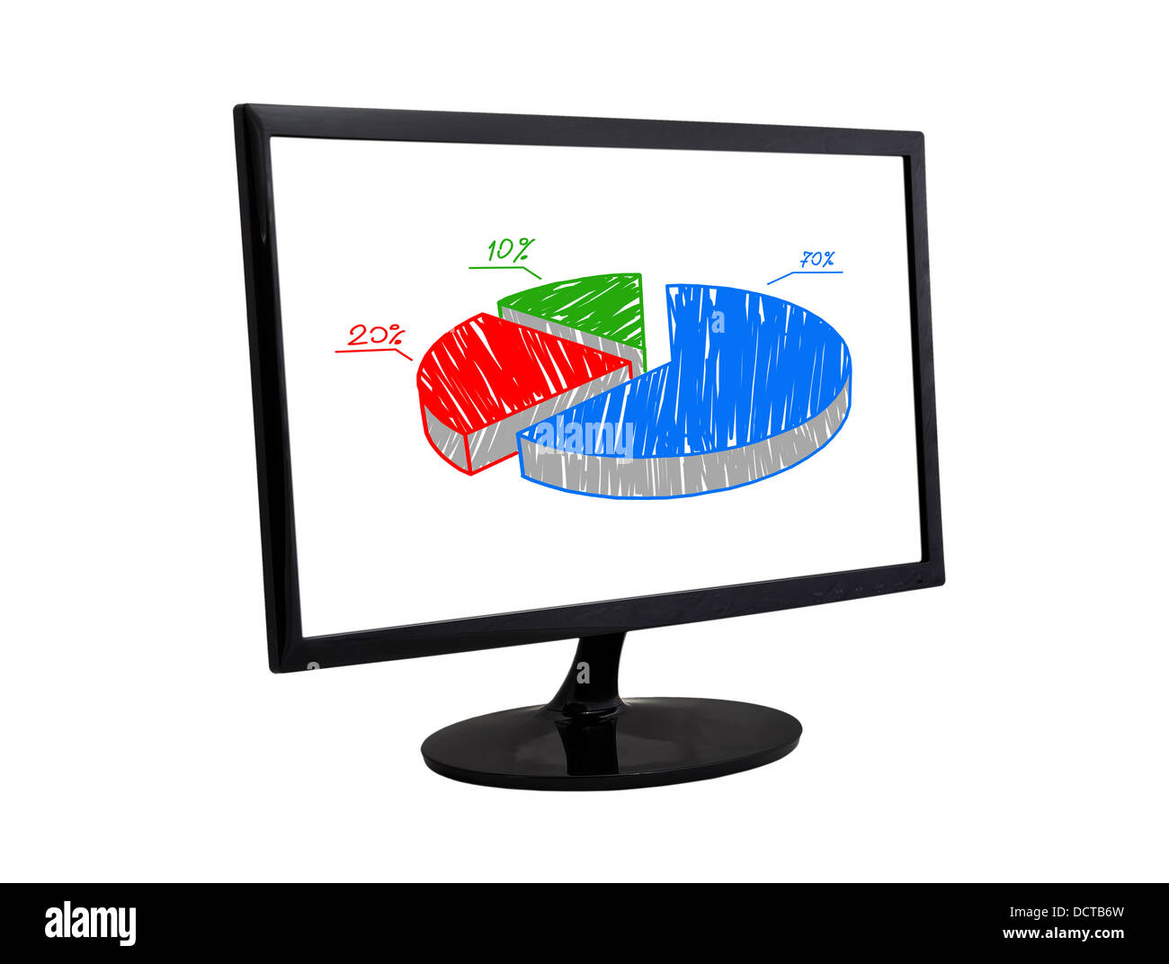 chart in monitor Stock Photo - Alamy