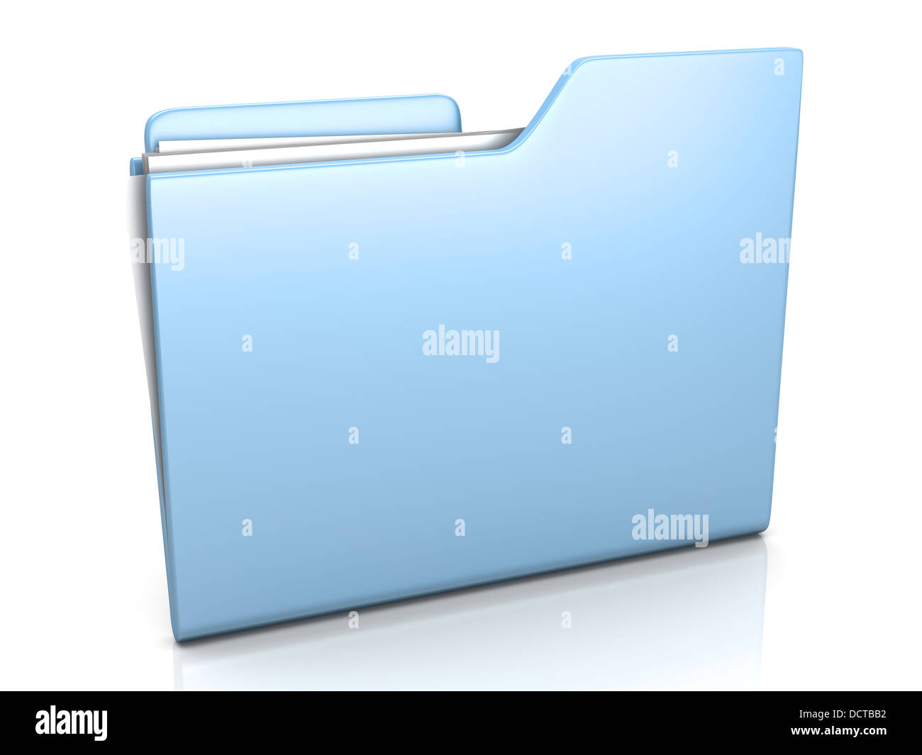 A File or Folder. 3D illustration Stock Photo - Alamy