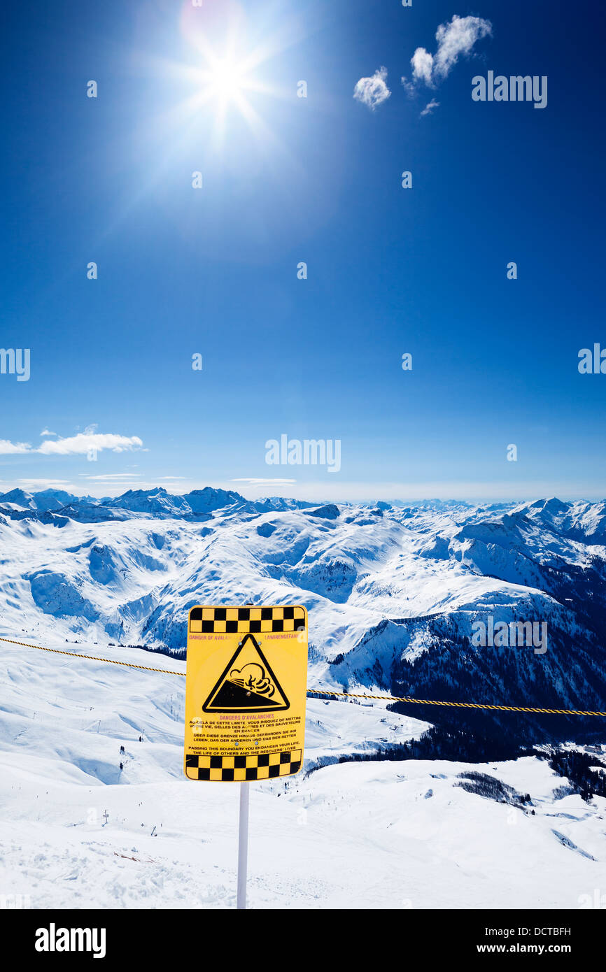 Snow ski resort under the sun Stock Photo - Alamy