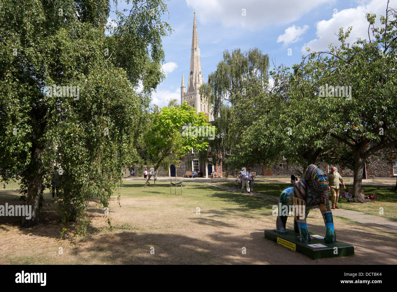 City of Norwich Cathedral Norfolk England UK Great Britain Stock Photo ...