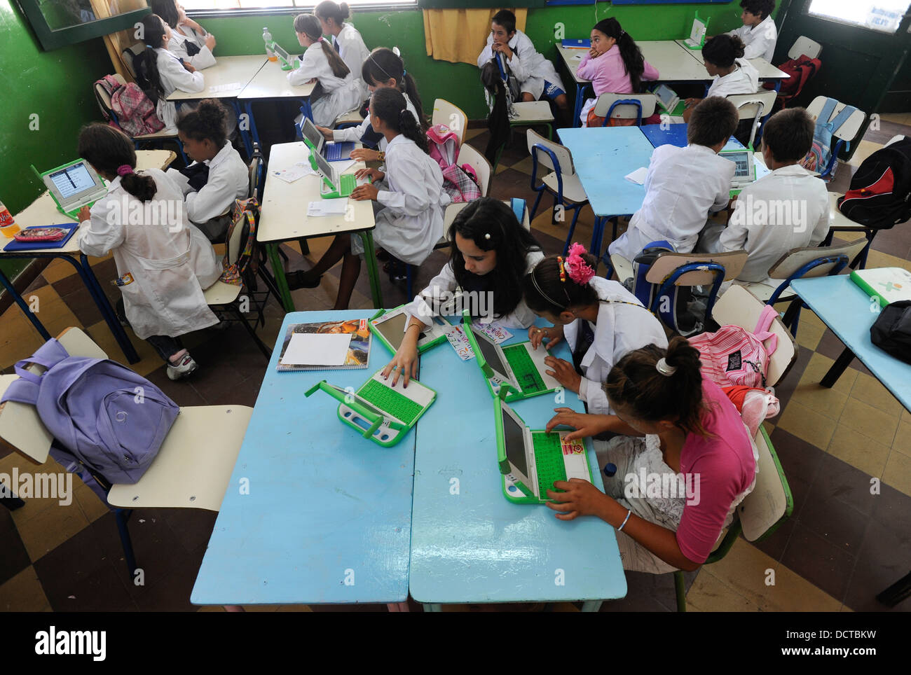 URUGUAY Montevideo , OLPC One Laptop per Child project is implemented ...
