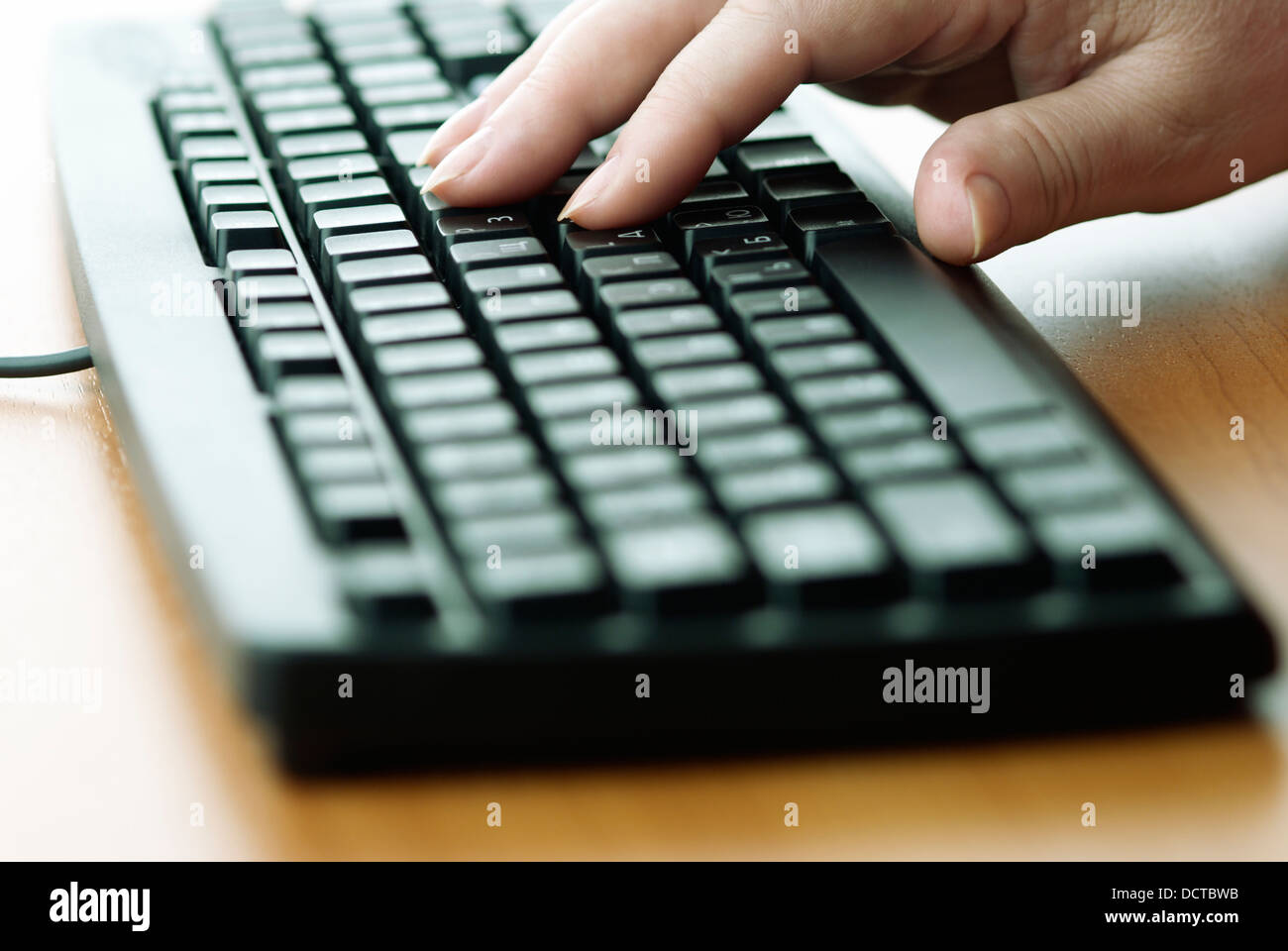 work on computer Stock Photo - Alamy