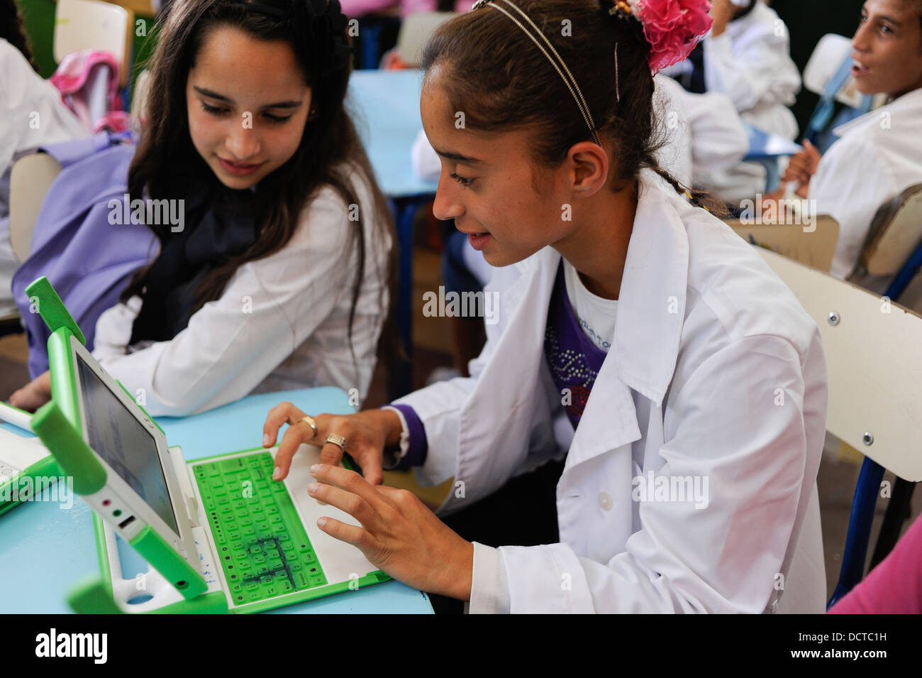 URUGUAY Montevideo , OLPC One Laptop per Child project is implemented ...