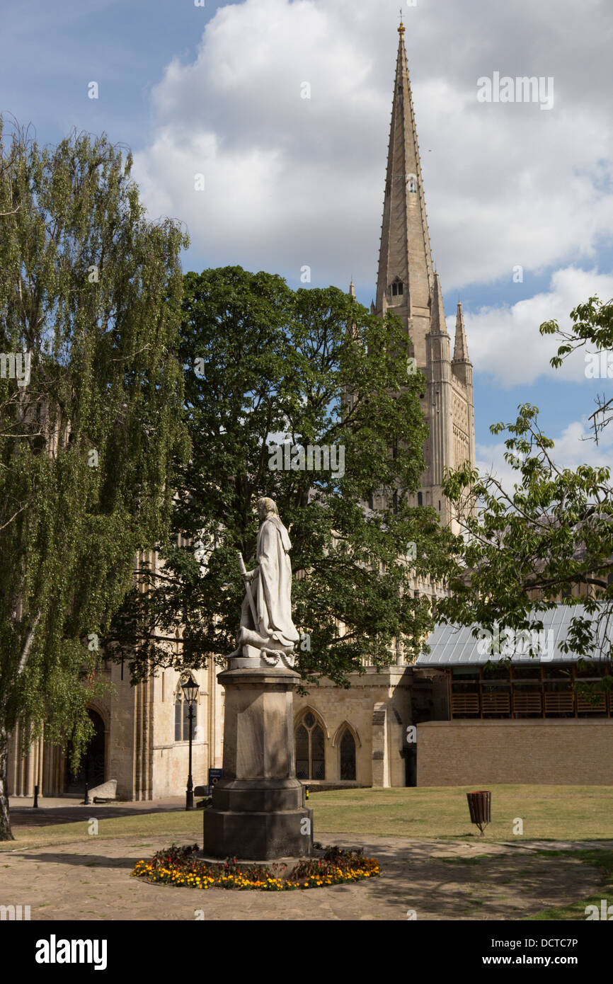 City of Norwich Cathedral Norfolk England UK Great Britain Stock Photo ...