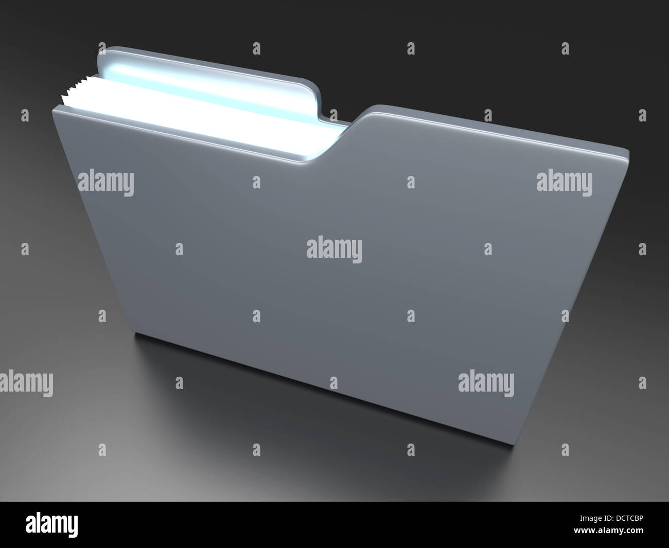 A File / Folder. 3D illustration Stock Photo - Alamy