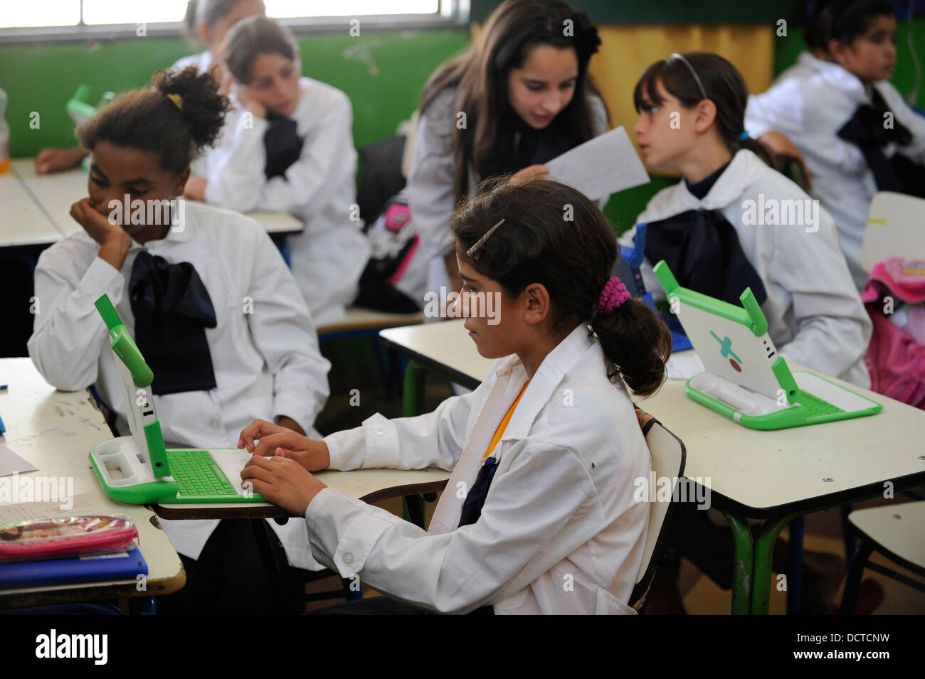 URUGUAY Montevideo , OLPC One Laptop per Child project is implemented ...
