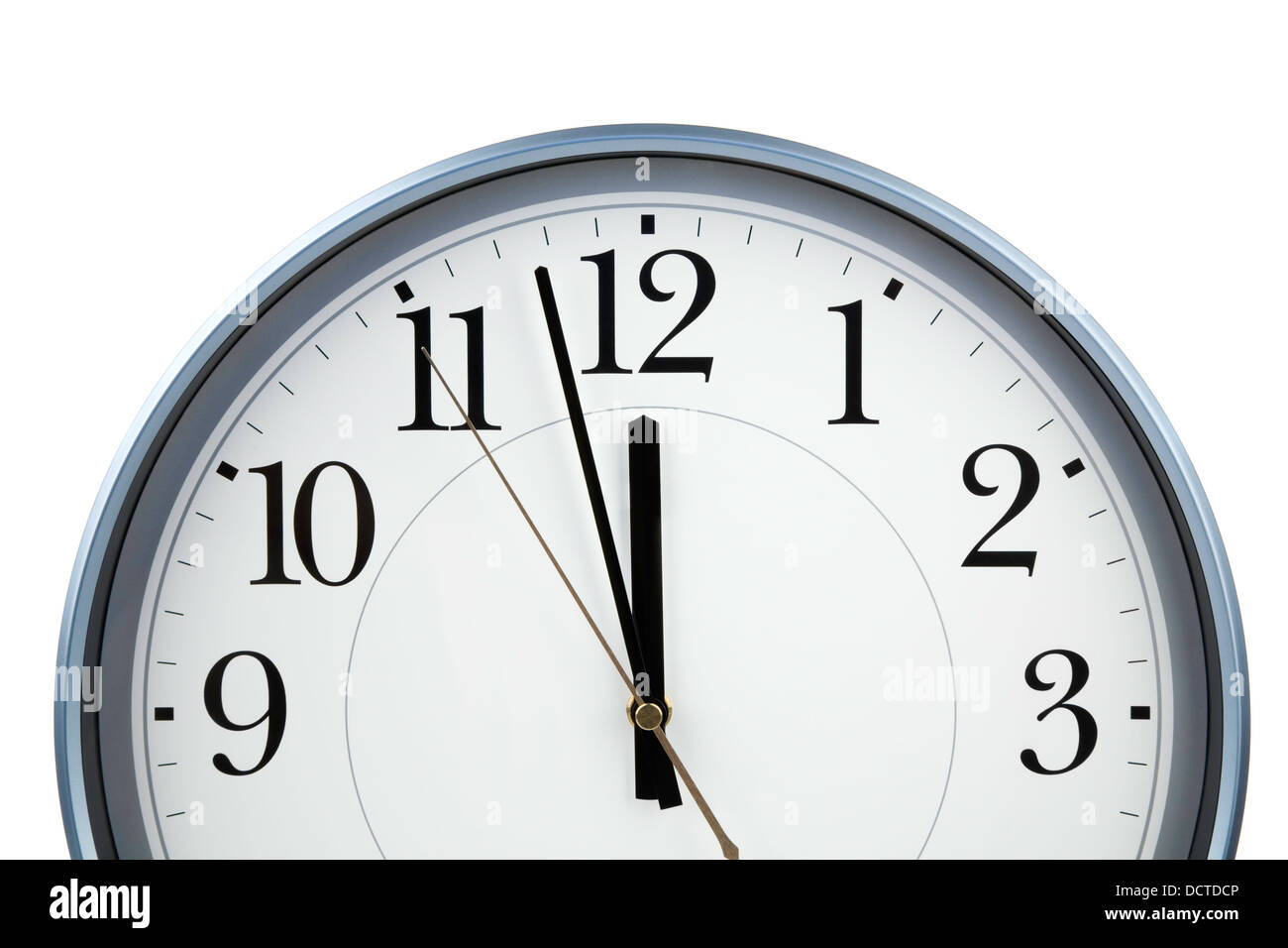 Clock noon hi-res stock photography and images - Alamy