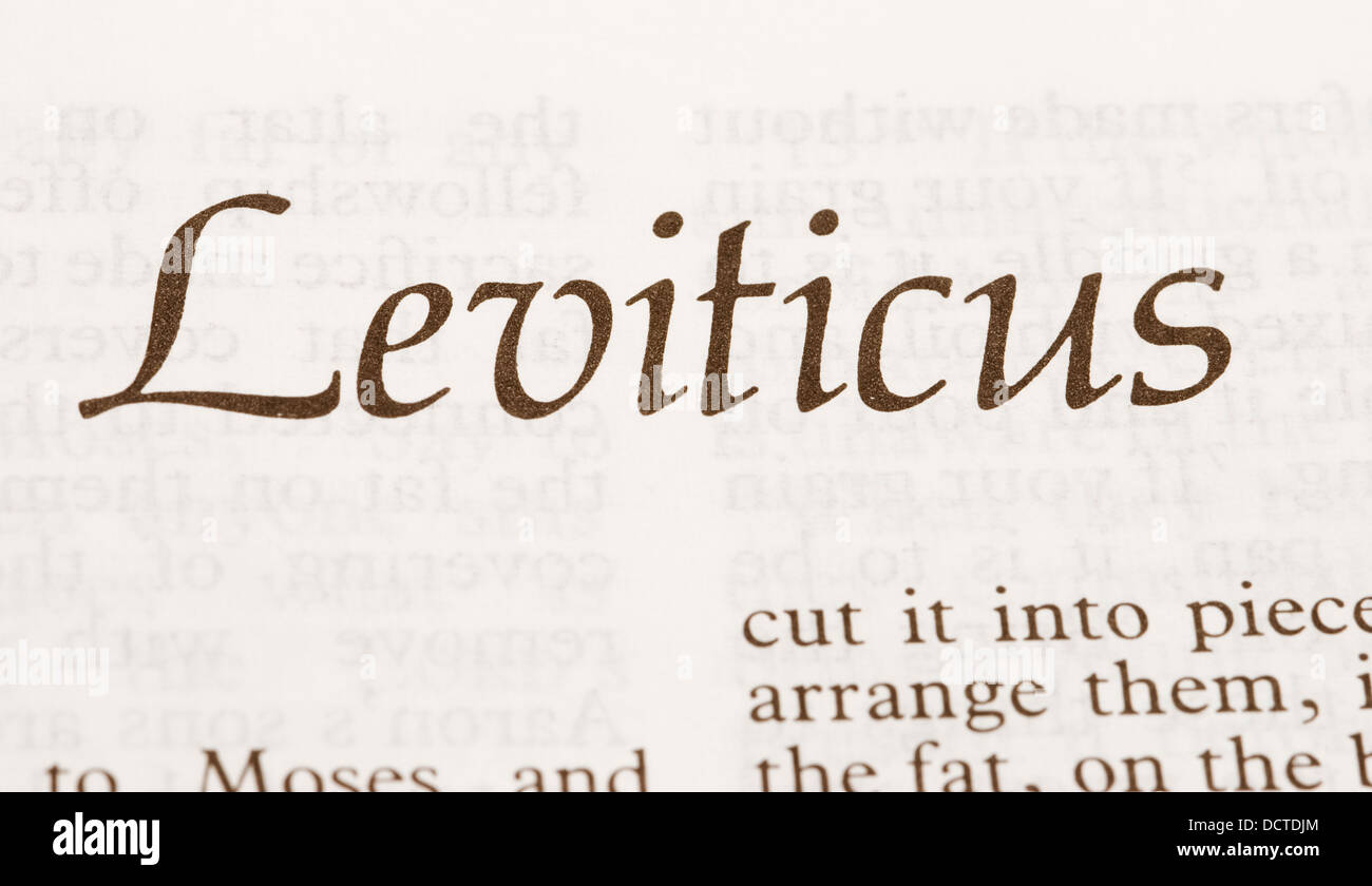 Leviticus bible hi-res stock photography and images - Alamy