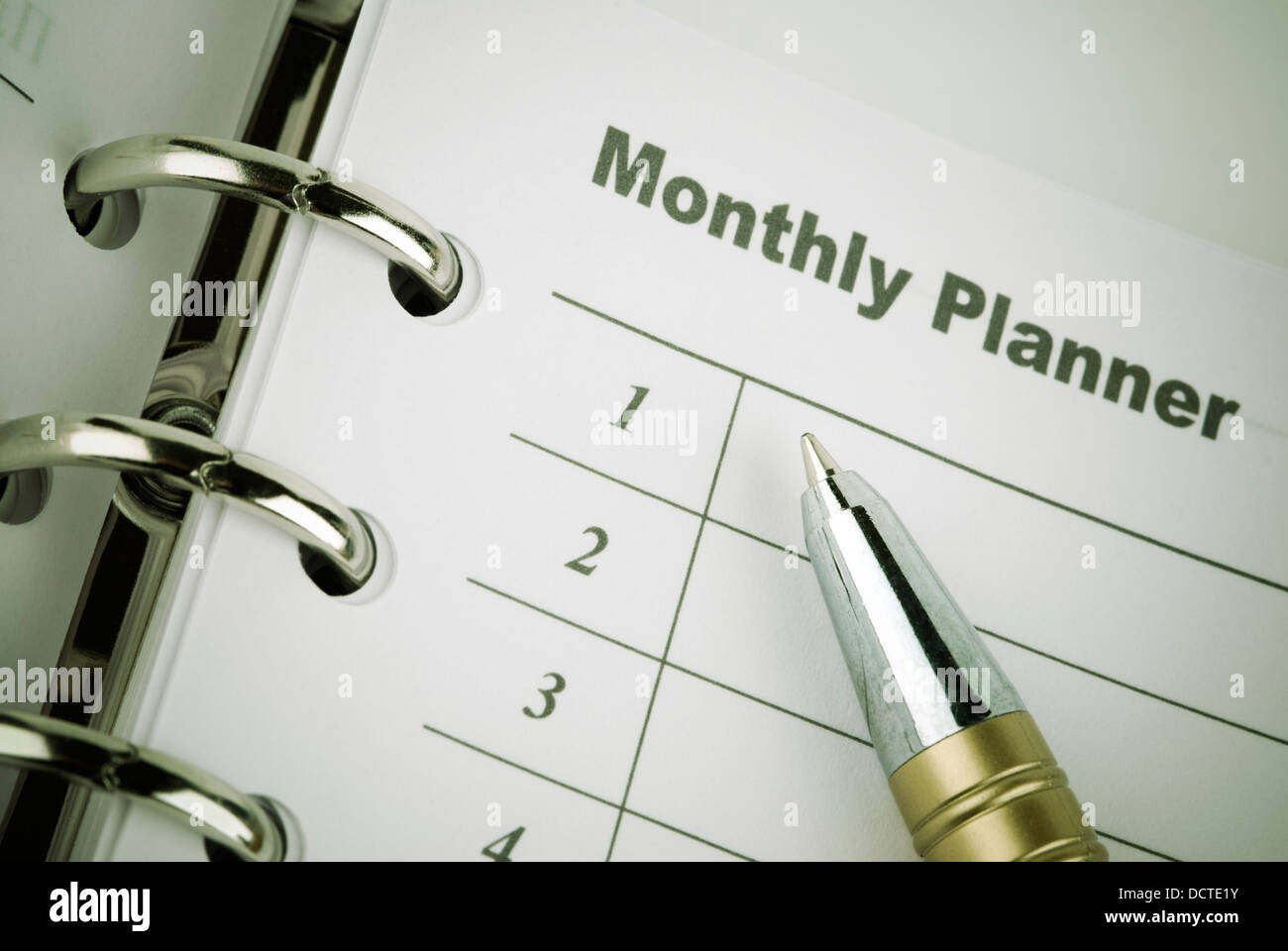 Monthly planner hi-res stock photography and images - Alamy