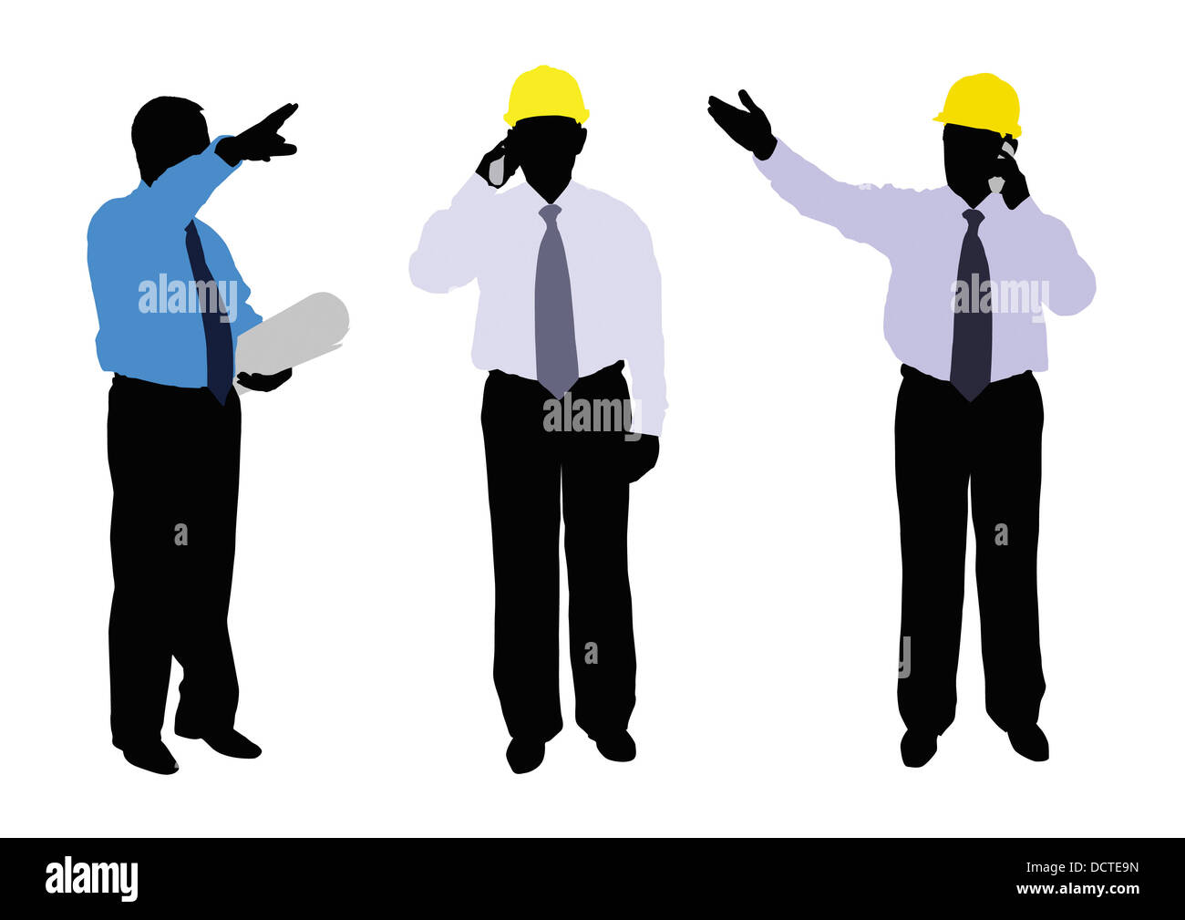 Four people working Cut Out Stock Images & Pictures - Alamy