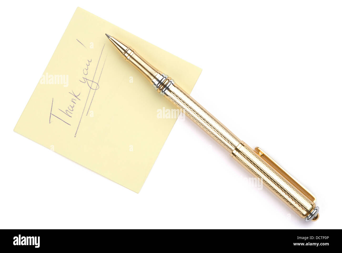 Thank you writing pen Cut Out Stock Images & Pictures - Alamy