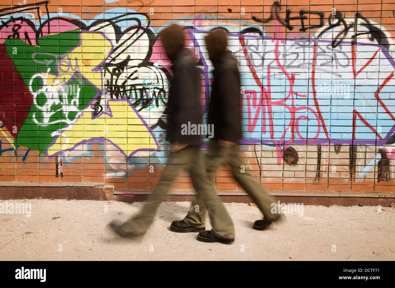 Hooligans graffiti hi-res stock photography and images - Alamy