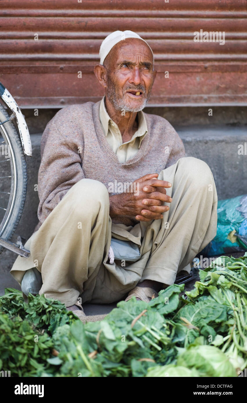 Man Selling Herbs Stock Photo - Alamy
