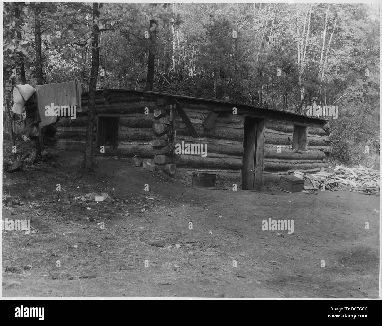 E.O. Lewis' cabin located on the Little Rock or Fraction Lode in the ...