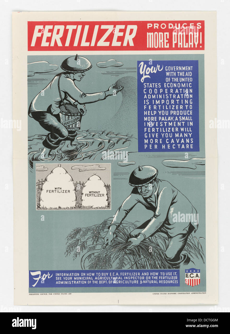 This poster produced by the Economic Cooperation Administration (ECA ...