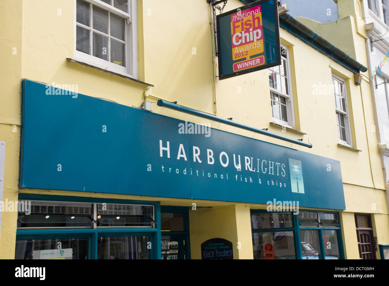 Harbour lights chip shop falmouth hi-res stock photography and images ...