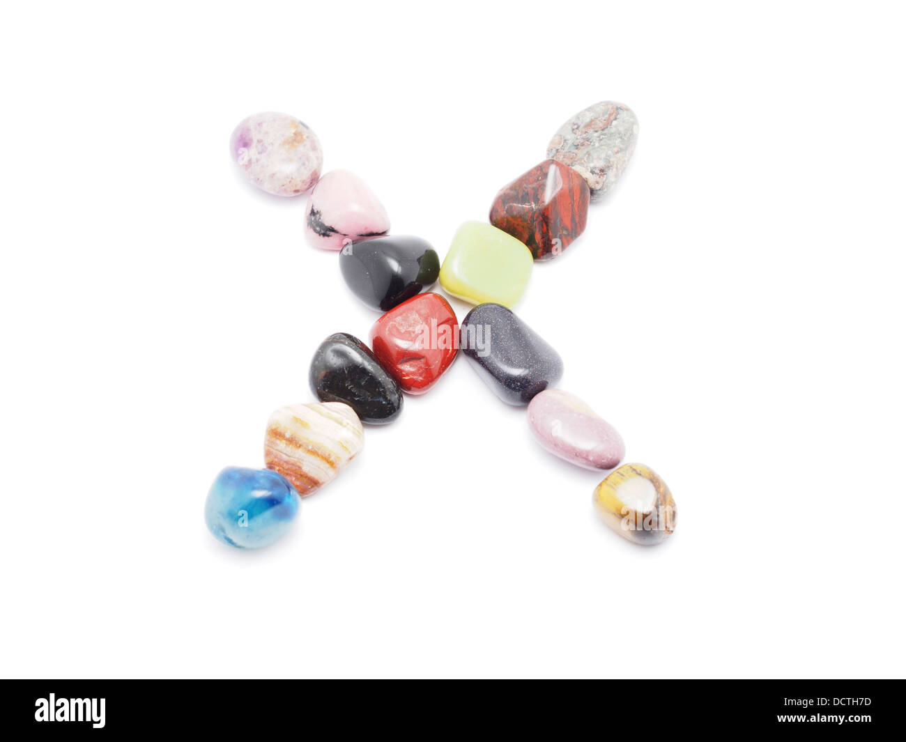 letter from minerals on a white background Stock Photo - Alamy