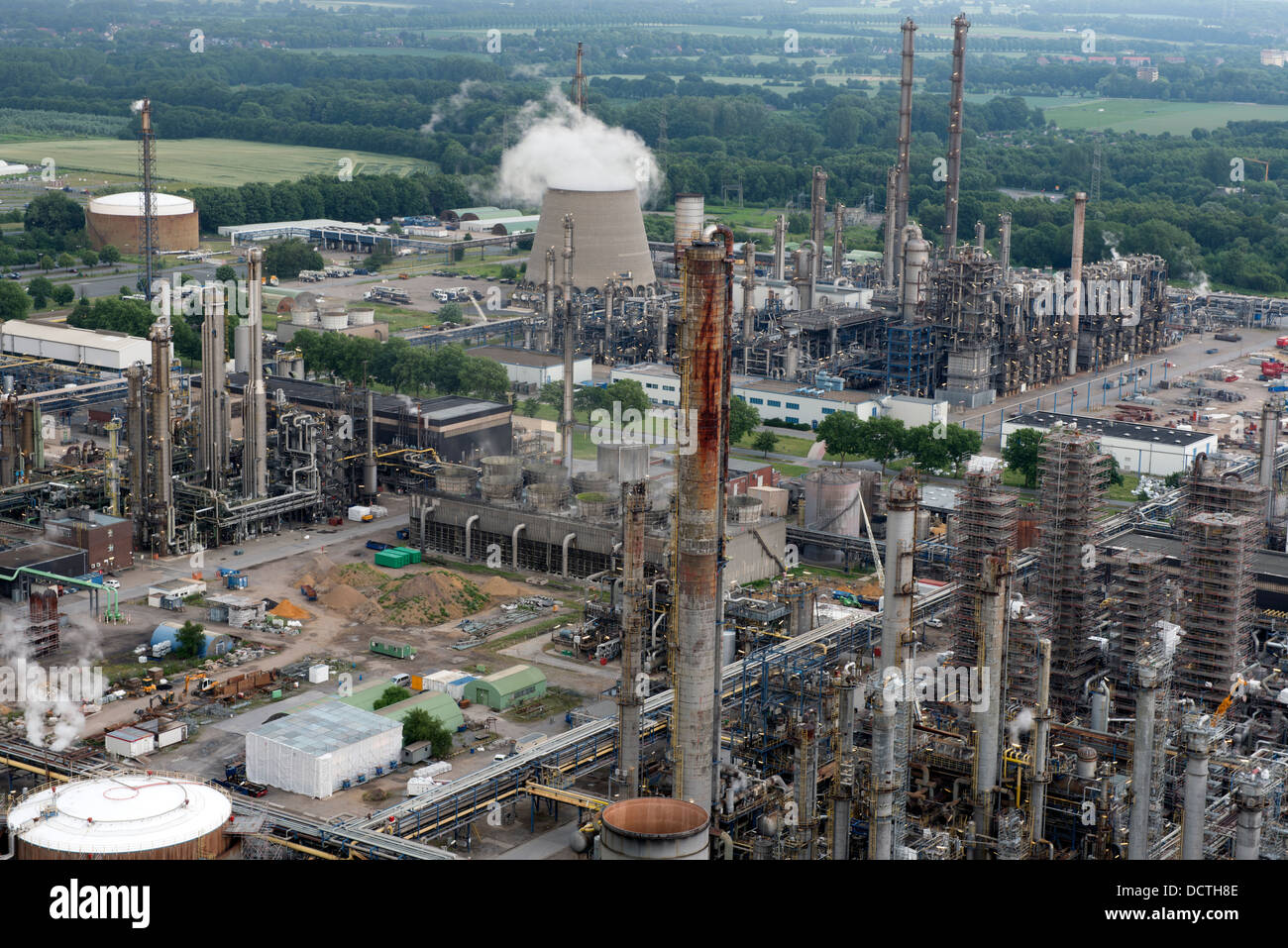 Oil refinery Germany Stock Photo - Alamy