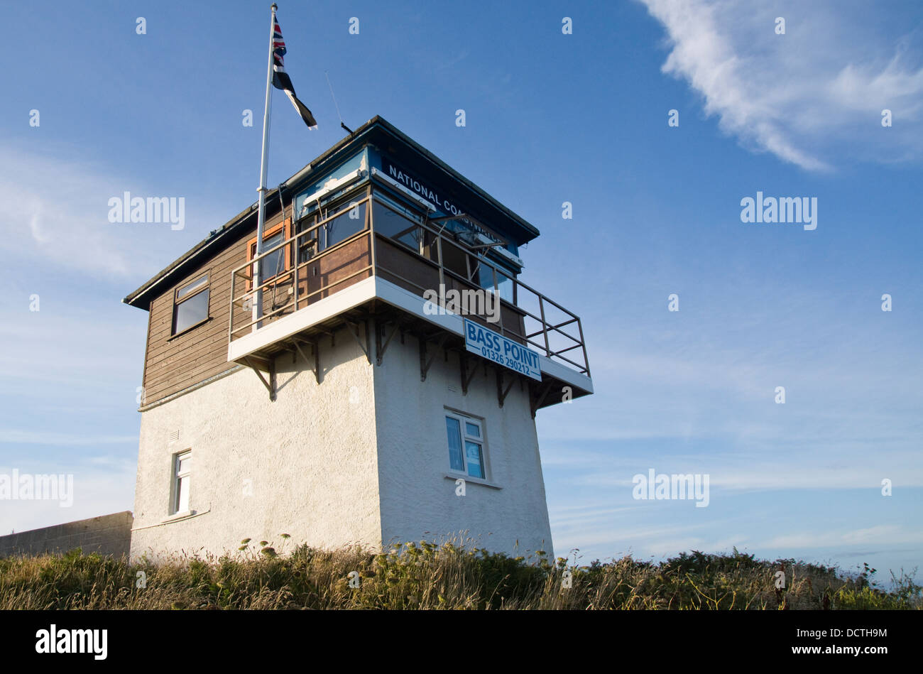 The Coastguard Viewpoint at Bass Point on The Lizard Cornwall England ...
