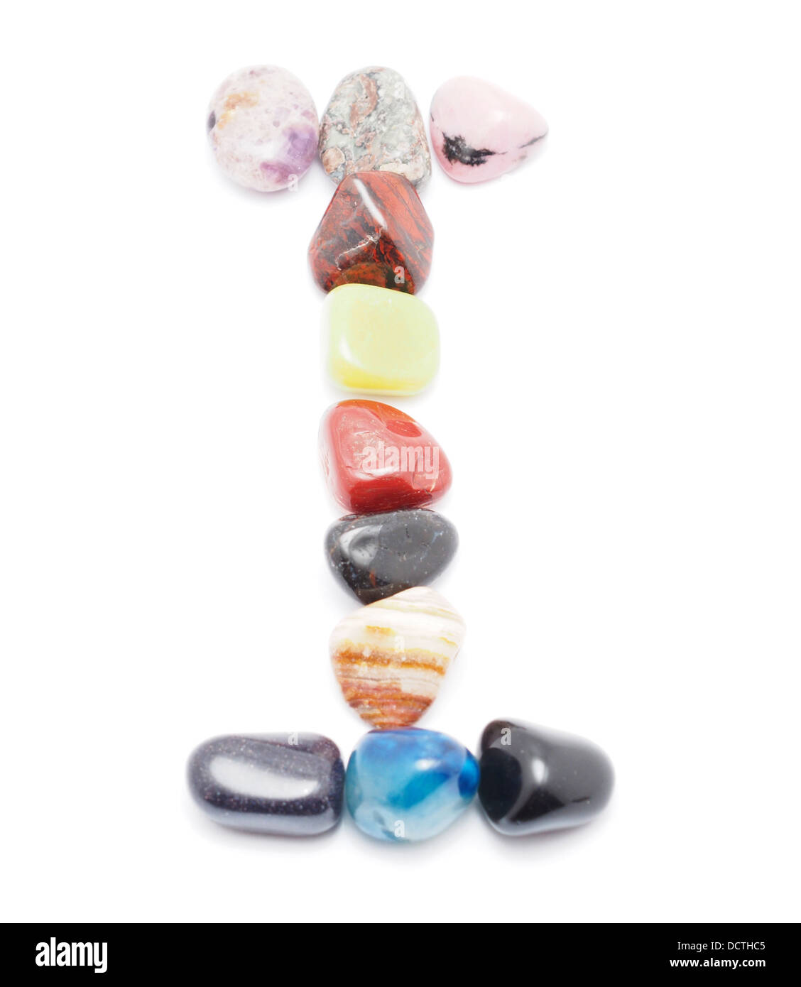 letter from minerals on a white background Stock Photo - Alamy