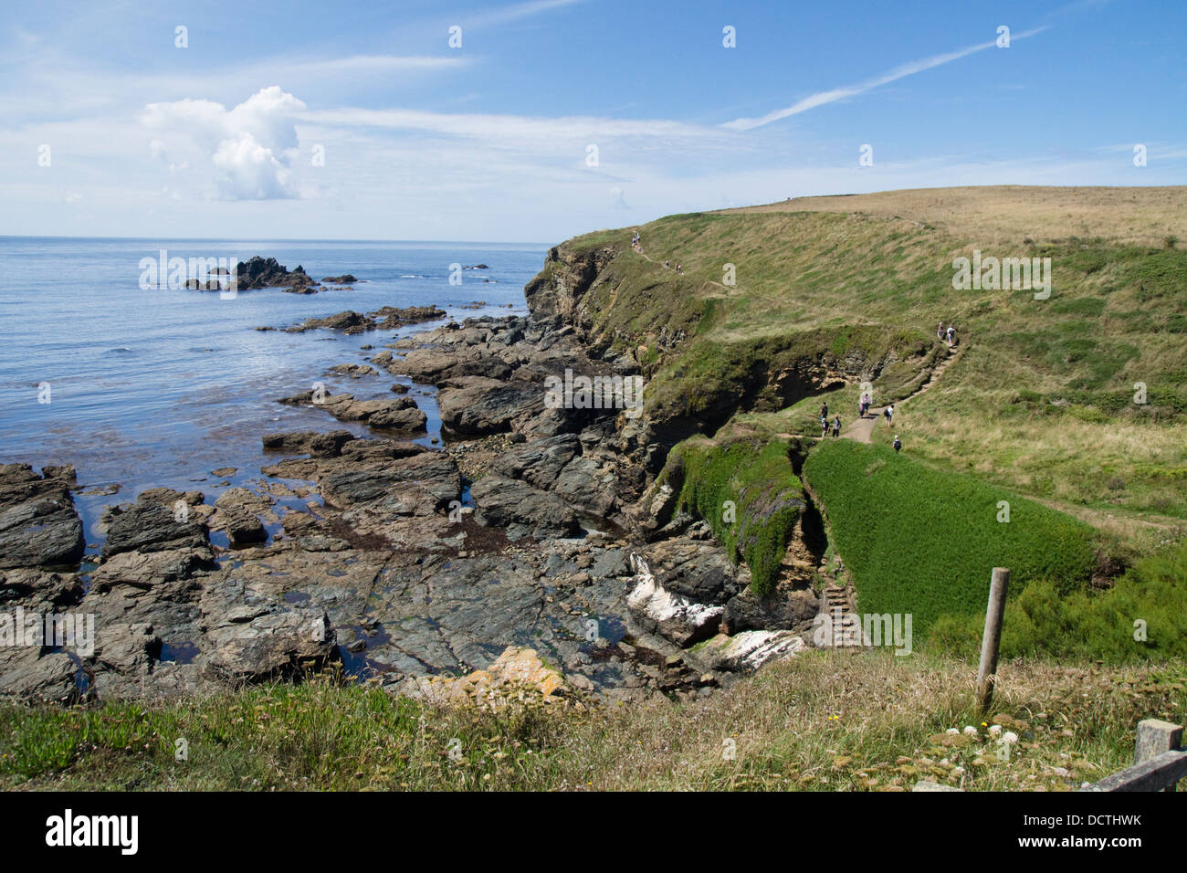 The Lizard Peninsula, Cornwall England UK. Lizard Head Near Pistol ...