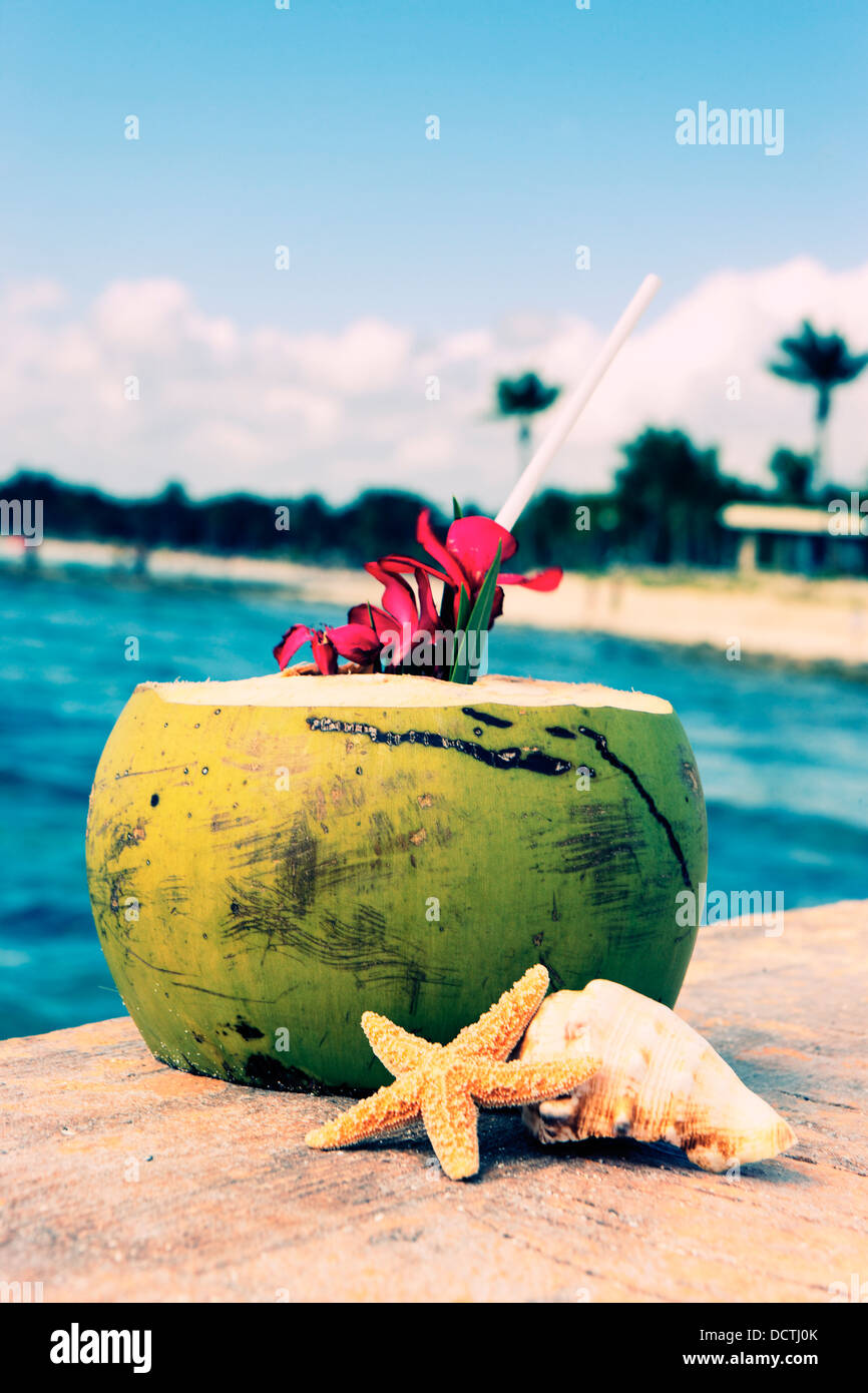 beach coconut spirit Stock Photo - Alamy