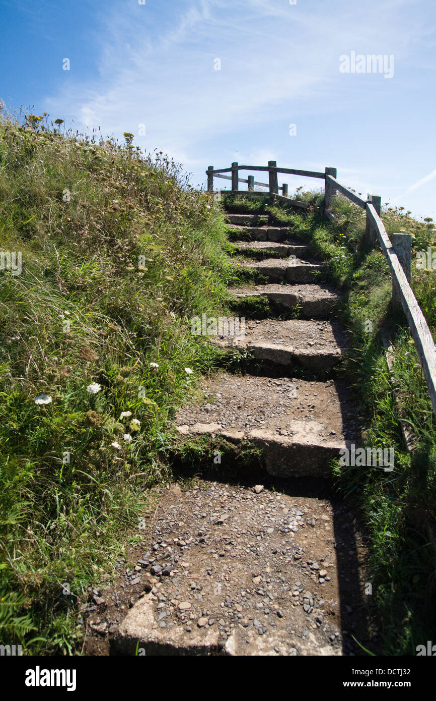The Lizard Peninsula, Cornwall England UK. Coastal Path near Lizard ...