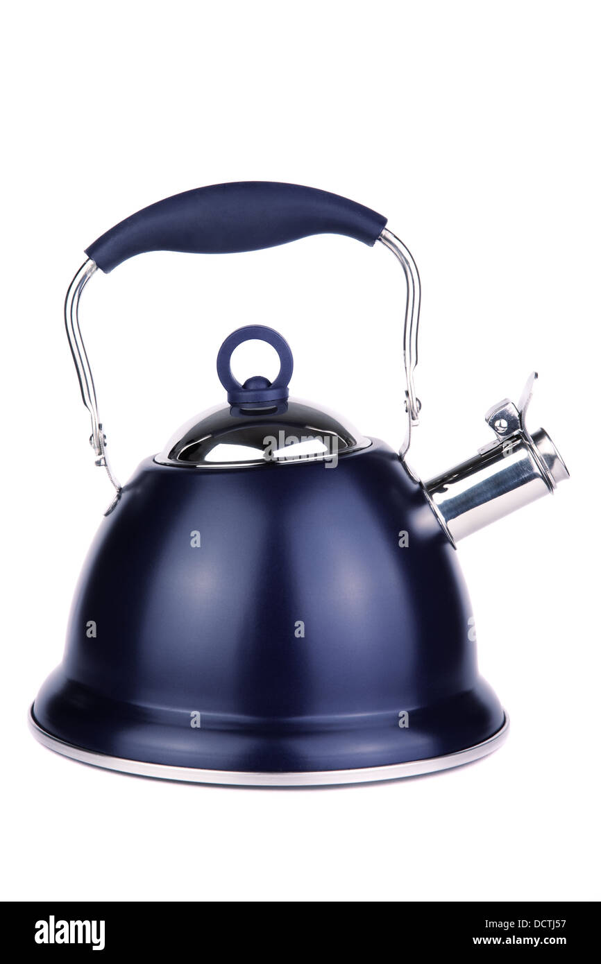 Blue tea kettle hi-res stock photography and images - Alamy