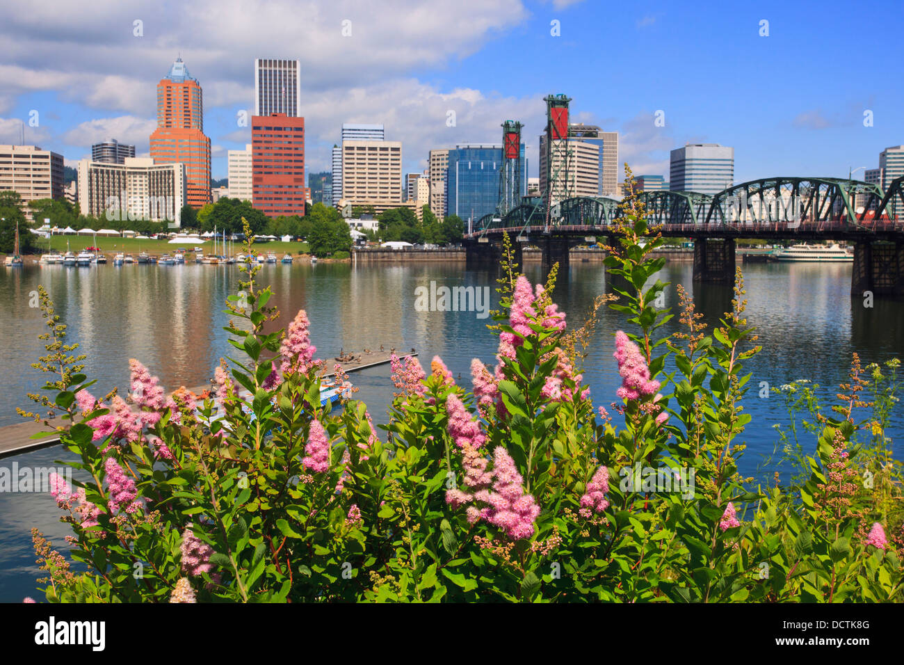 The City Of Portland And Willamette River; Portland, Oregon, United ...