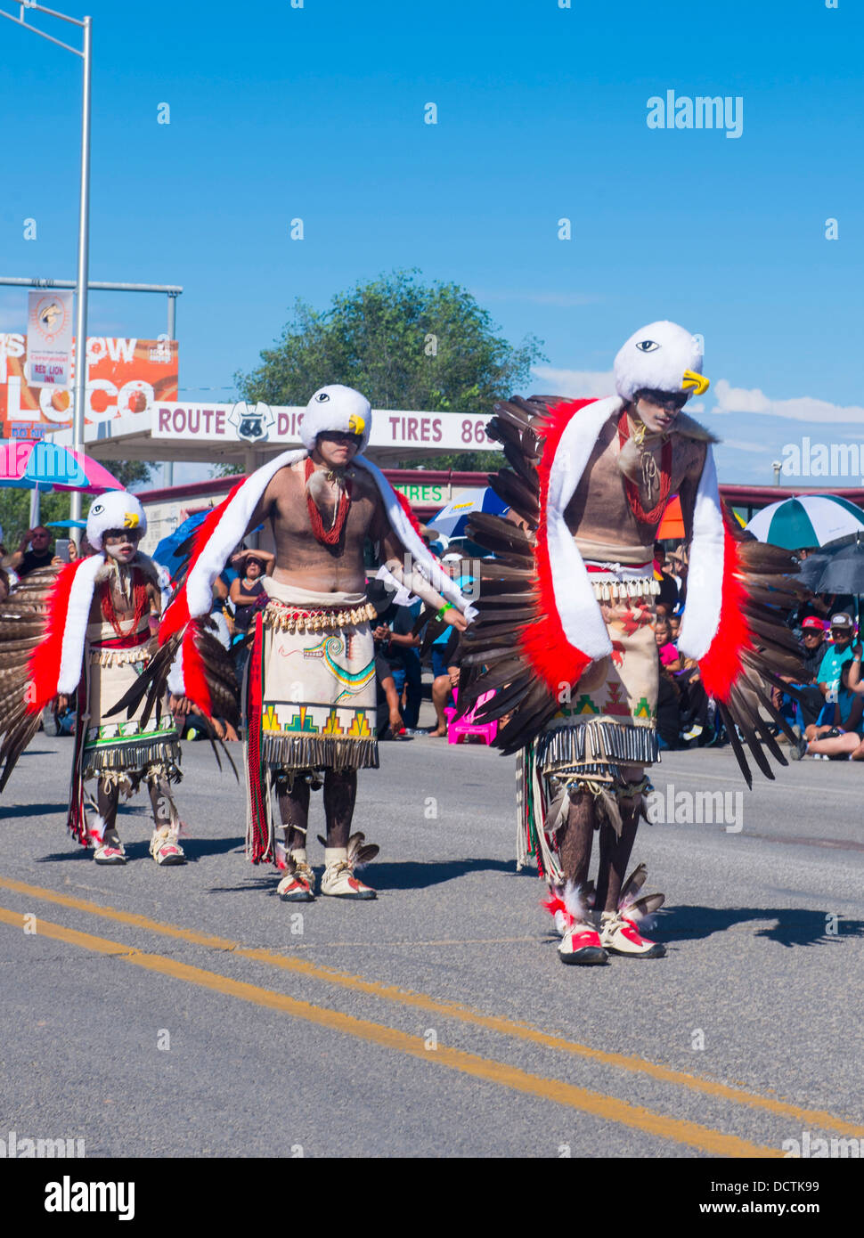 Native Americans with traditional costume participates at the 92 annual ...