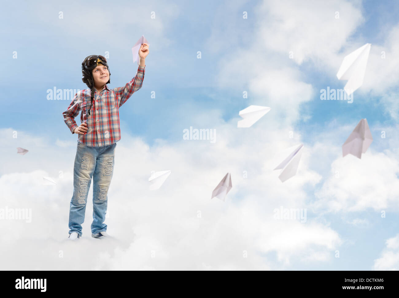 boy dreams of becoming a pilot Stock Photo - Alamy