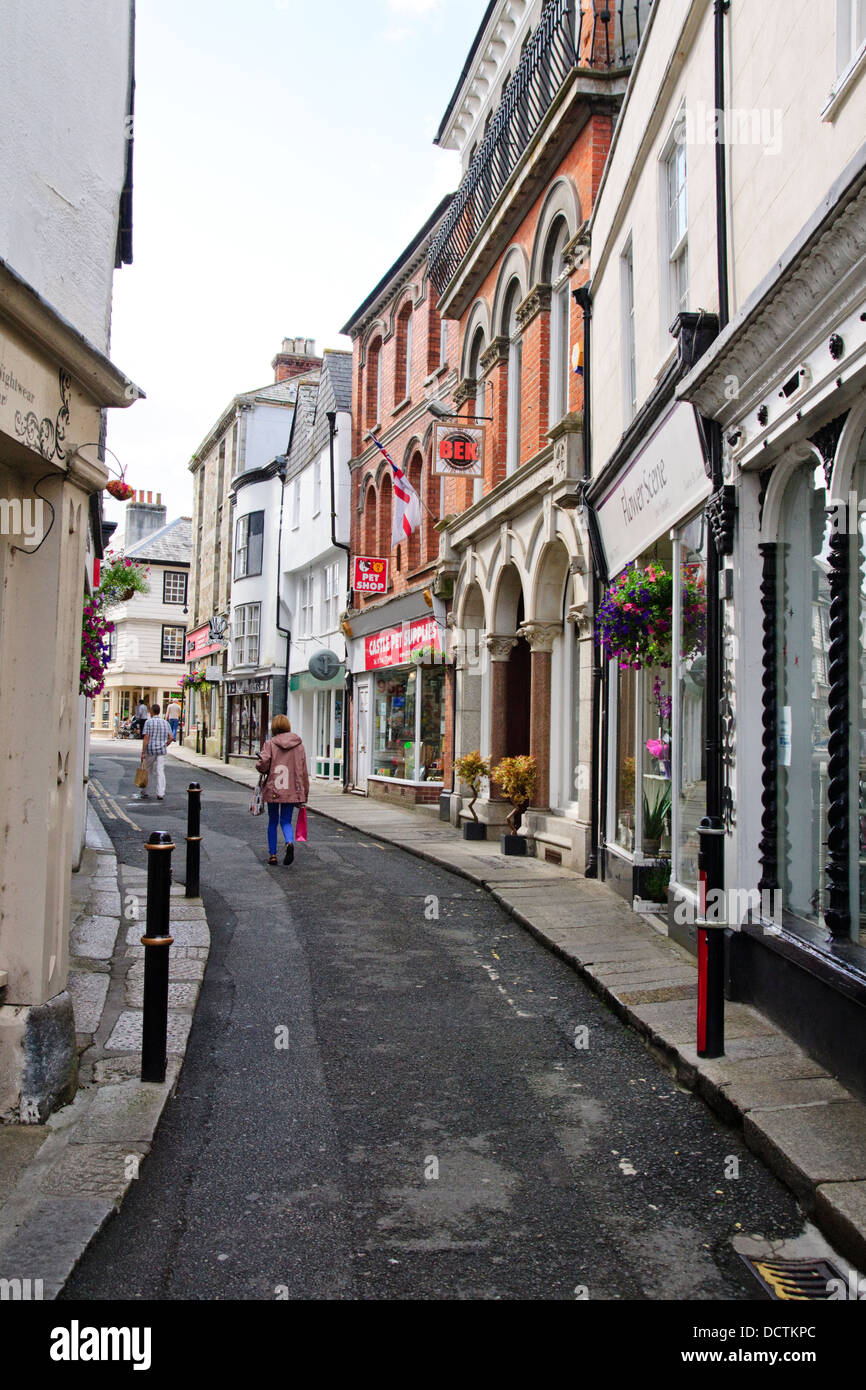 Launceston A small town in Cornwall England UK Stock Photo - Alamy