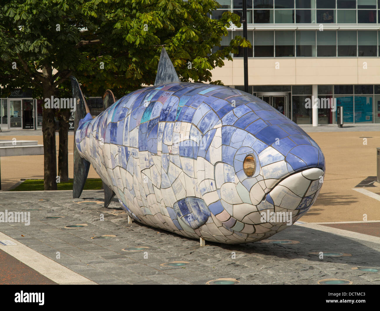 famous landmark the big fish in Belfast Stock Photo - Alamy