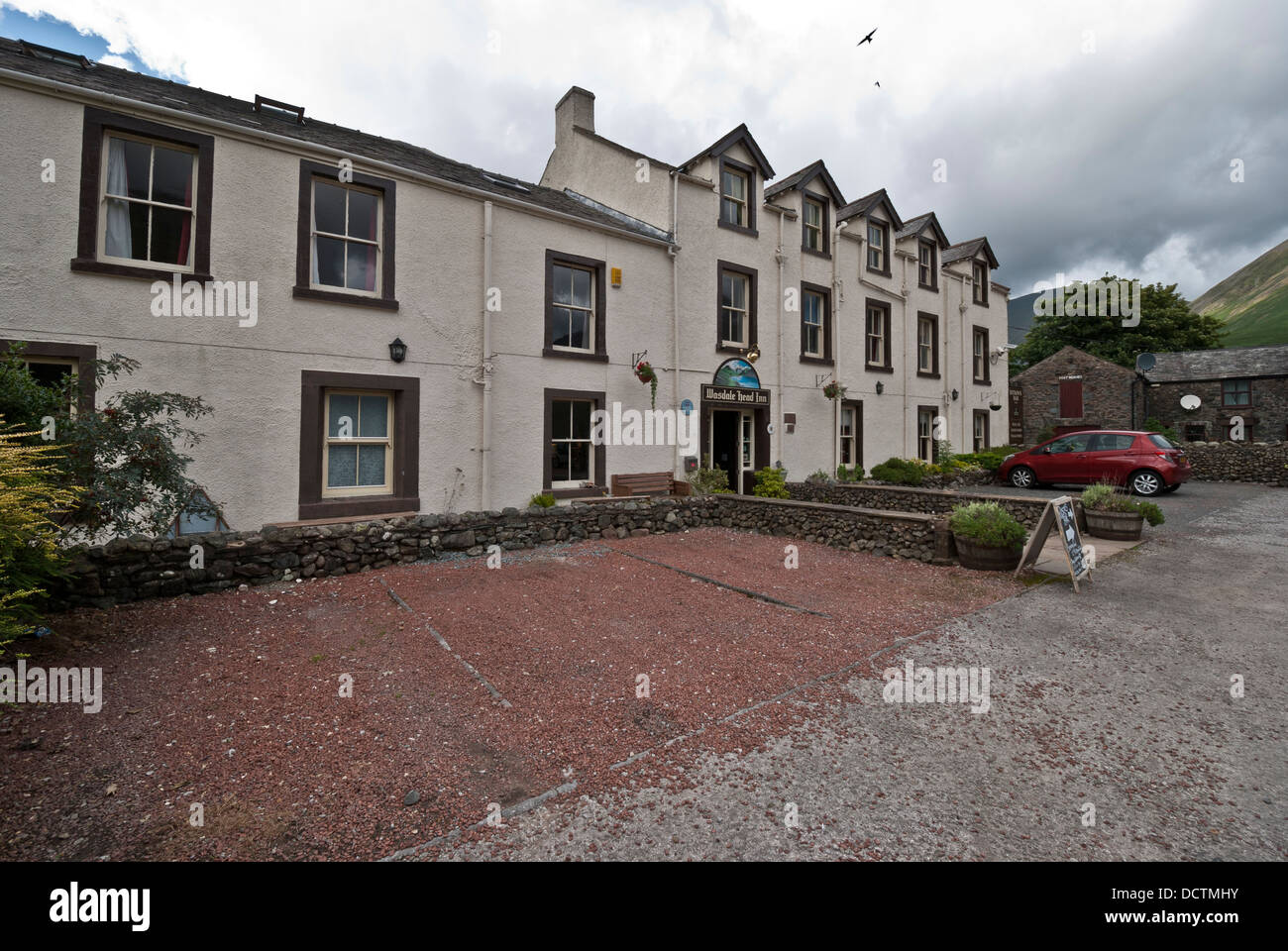 The Wasdale Head Inn, Wasdale Head, Lake District, Cumbria Stock Photo ...