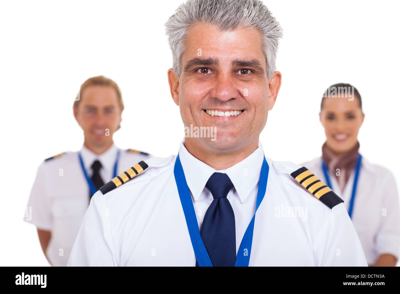 Portrait professional airline captain in hi-res stock photography and ...