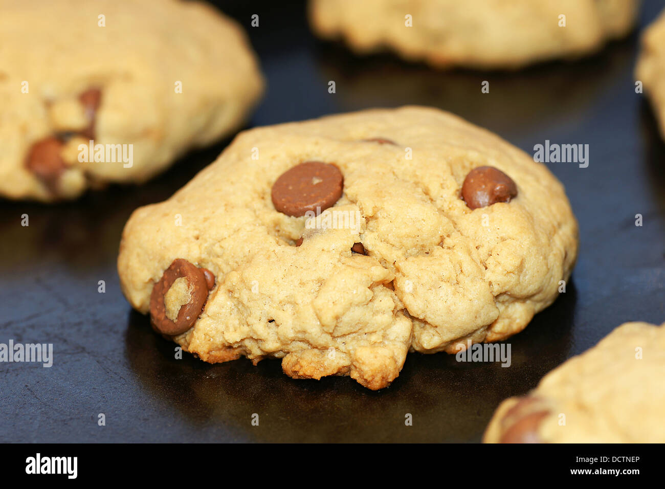 Baking chocolate chip cookies Stock Photo - Alamy