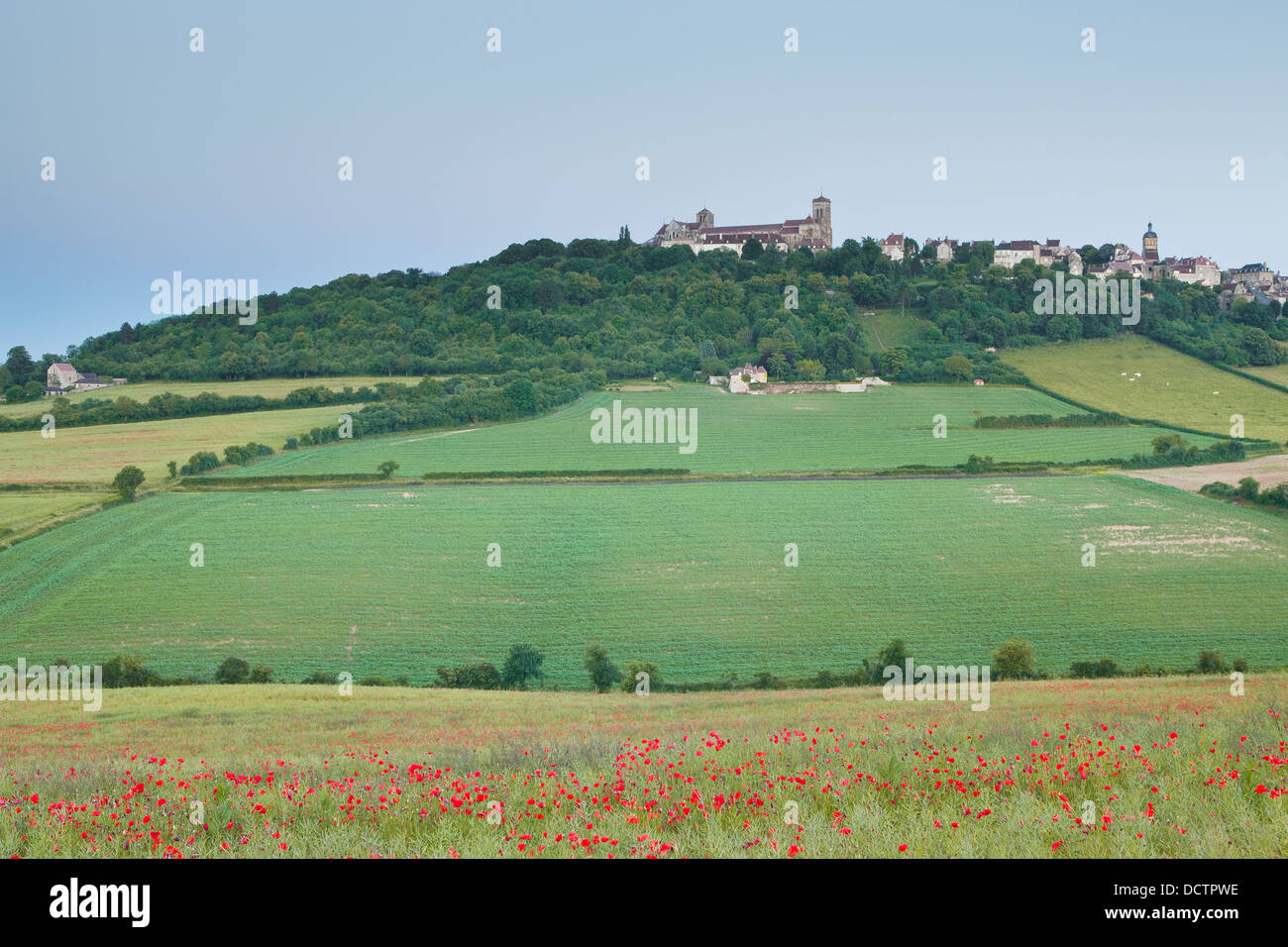 The Beaux Village de France of Vezelay and the surrounding countryside ...