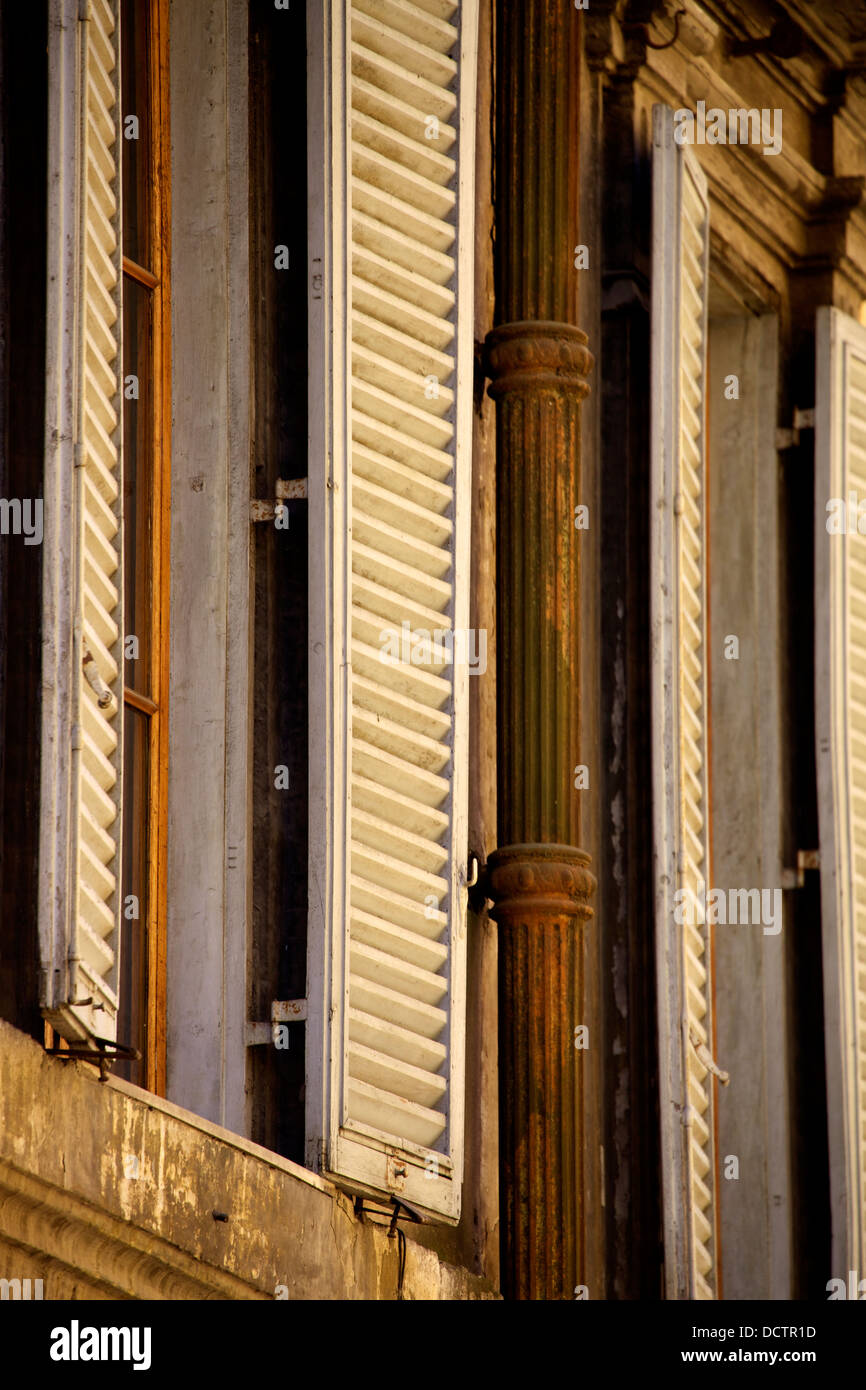 Old window with wooden shutters Stock Photo - Alamy