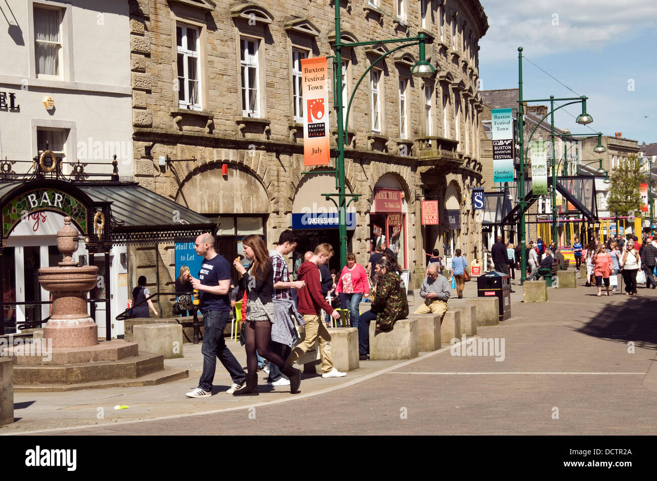 Buxton Old market town Derbyshire Stock Photo - Alamy