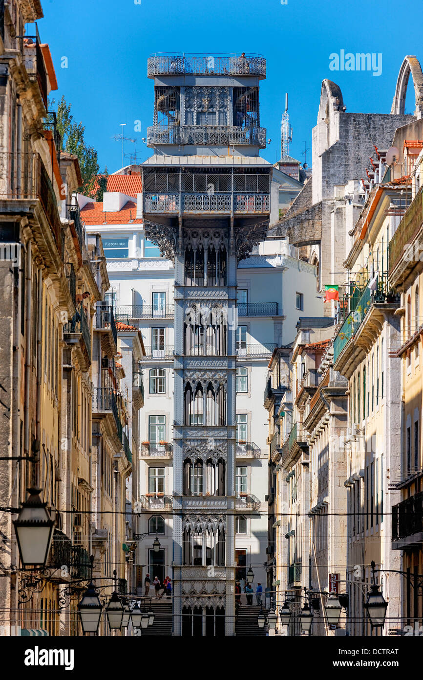 Santa justa elevator Stock Photo - Alamy
