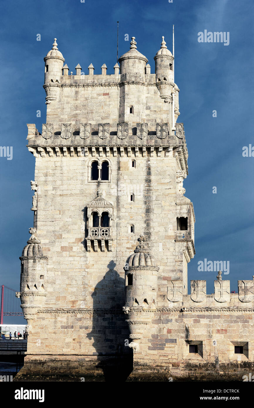 famous Belem Tower in evening Stock Photo - Alamy